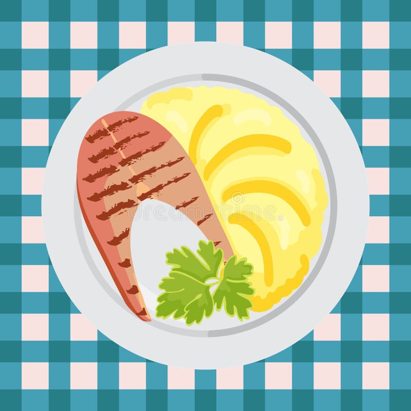 Mashed Potatoes Icon In Monochrome Style Isolated On White Background ...