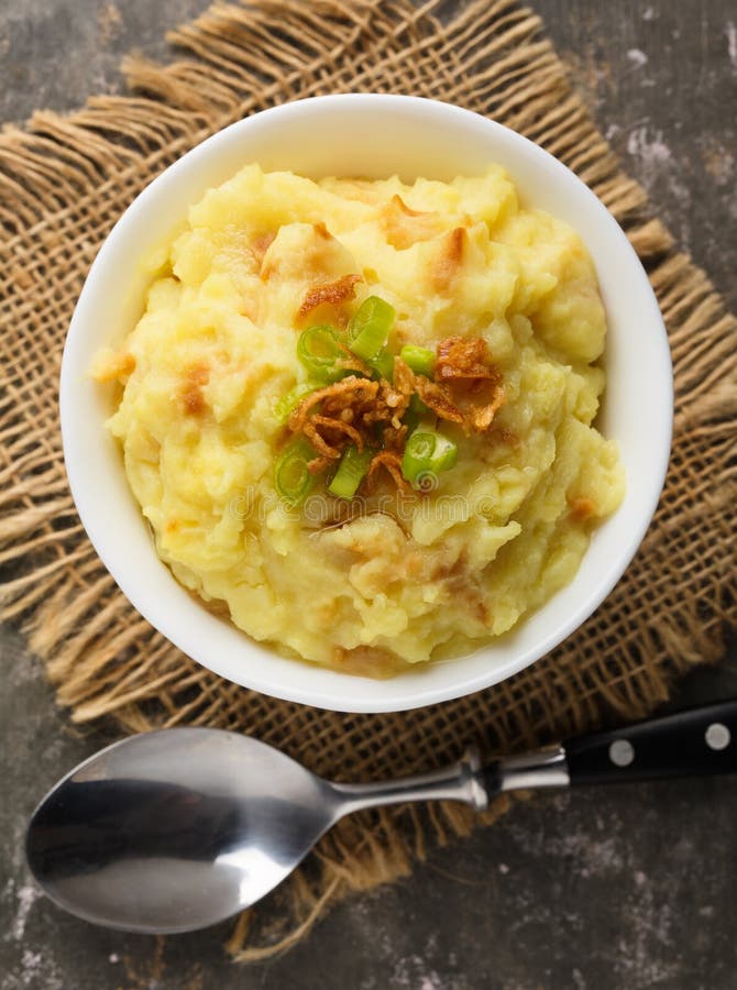 Mashed potatoes stock photo. Image of herbs, traditional - 87529952