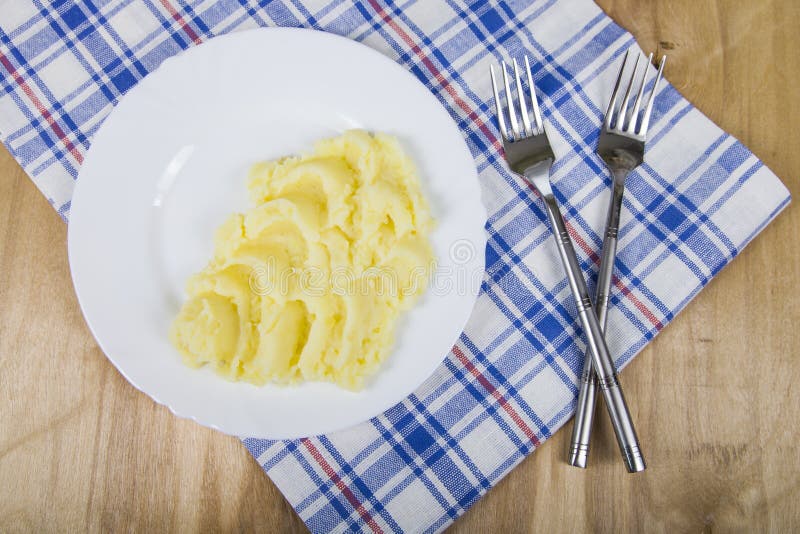 Mashed Potatoes on the Table Stock Image - Image of cooked, butter ...