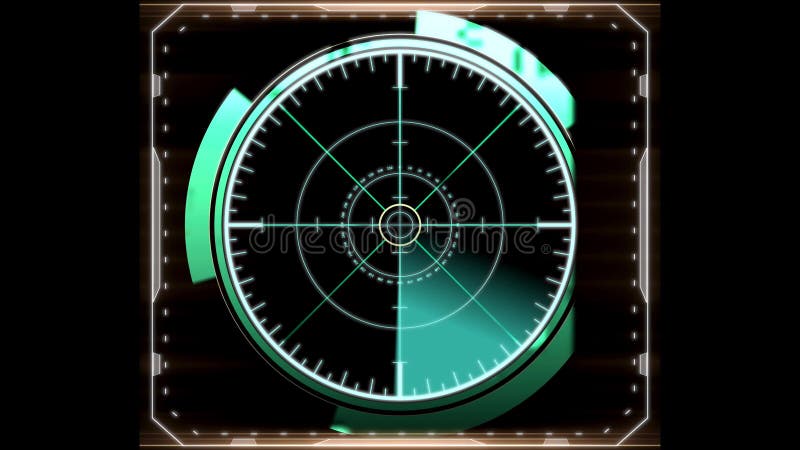 Rear Sight in a Distorted Frame Spinning and Producing Light on a Black ...