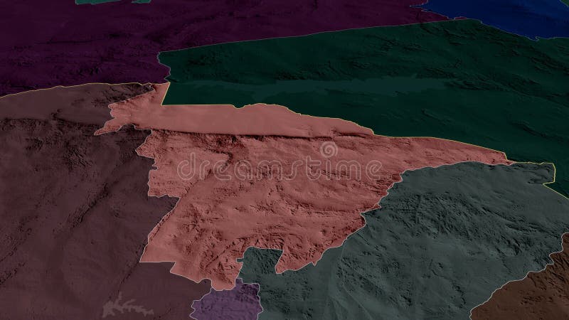 Mashonaland Central, Zimbabwe - Highlighted. Administrative Stock ...