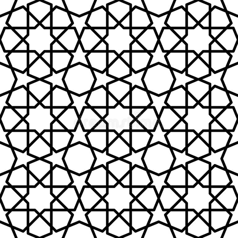 Mashrabiya, Arabesque Arabic Pattern Background Stock Vector ...