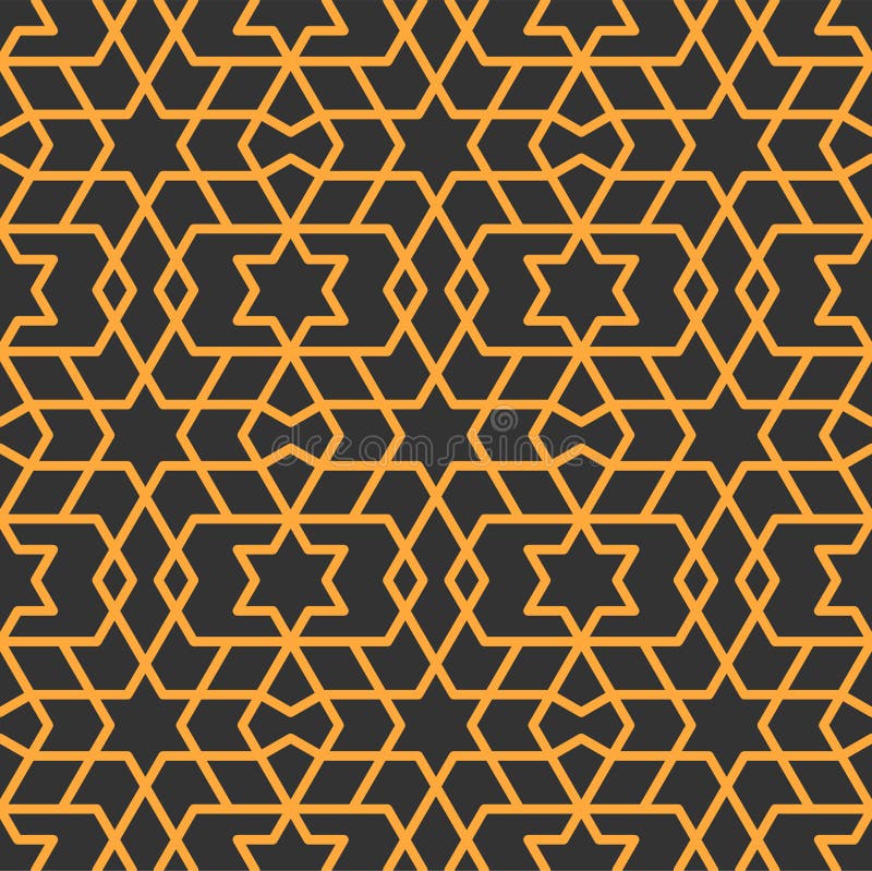 Arabic Seamless Script Pattern Stock Vector - Illustration of arab ...