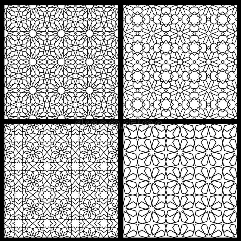 Mashrabiya Arabesque Arabic Seamless Pattern Stock Vector ...