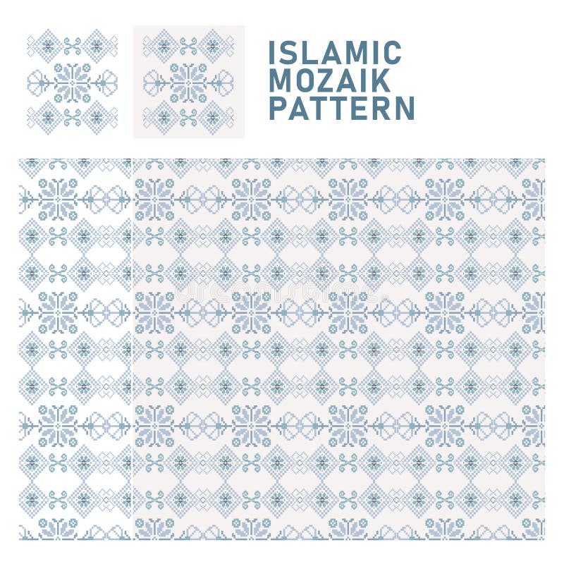 Islamic Mozaik Pattern Customizable Stock Vector - Illustration of ...