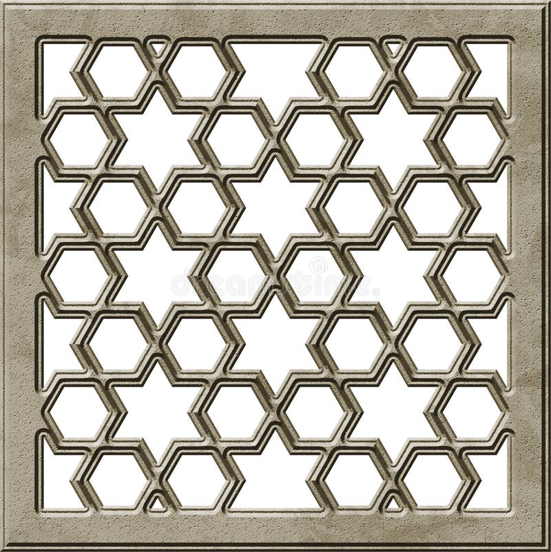 3d Illustration Islamic Window Pattern Stock Illustrations – 385 3d ...