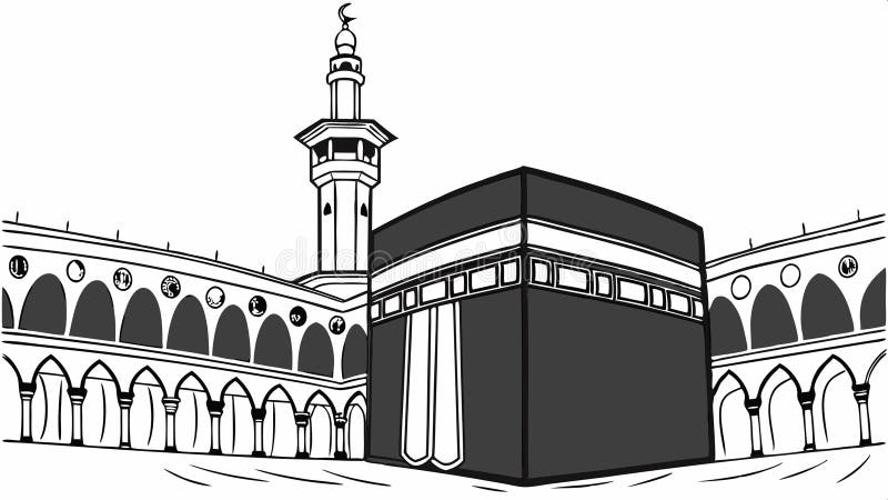 Masjid Al,Haram Pattern Vector, Islamic Architecture and Cultural ...