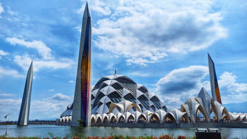 Al West Java Mosque editorial stock image. Image of icon - 318980799