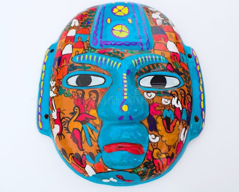 Wooden Dayak Mask stock image. Image of east, foreign - 2189267