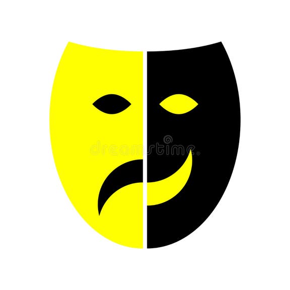 Happy Mask Crying Stock Illustrations – 684 Happy Mask Crying Stock ...