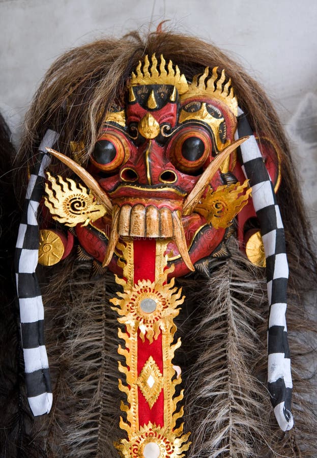Barong mask stock photo. Image of asian, traditional, character - 6304568