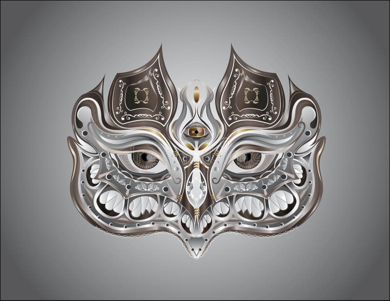 Mask abstract stock illustration. Illustration of shadows - 49224390