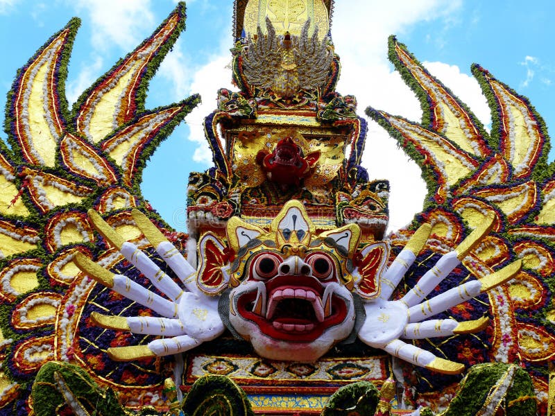 Mask of bhoma stock image. Image of tower, indonesia - 11446939