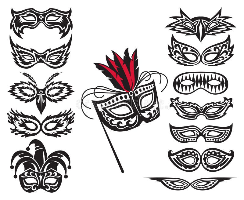 Masquerade Mask stock vector. Illustration of decor, party - 34573164