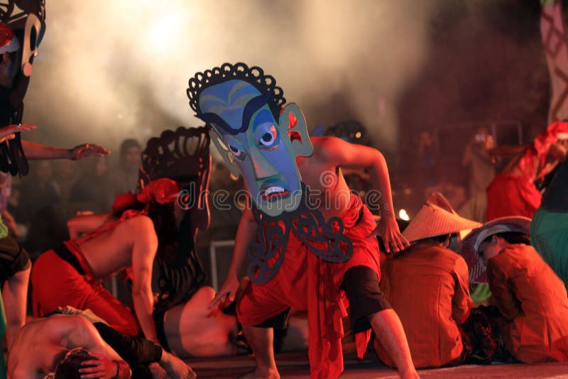 Mask dance editorial photo. Image of central, solo, dancers - 50726521