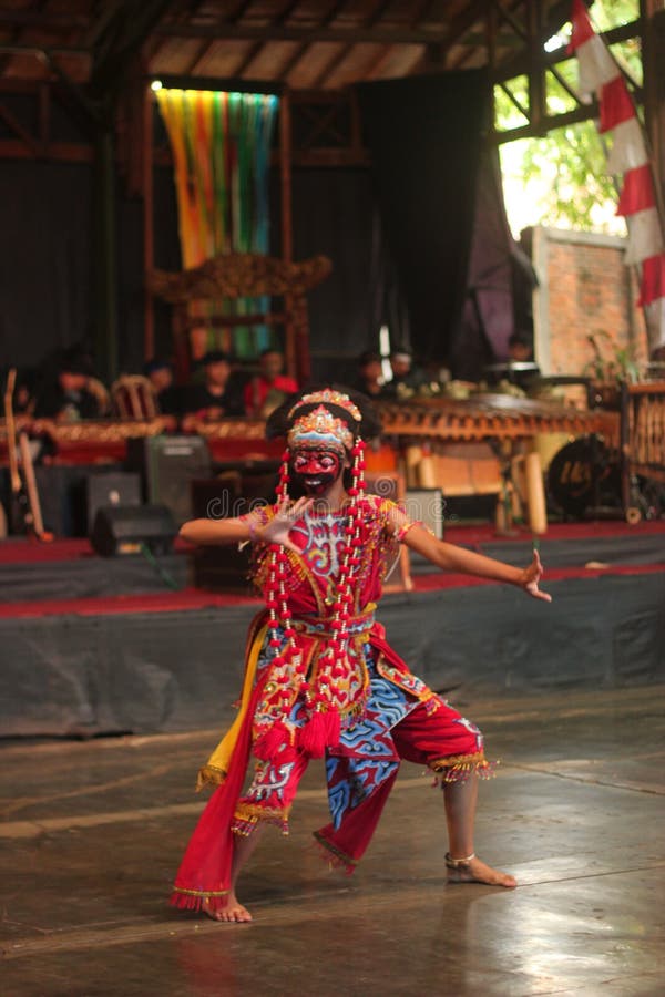 Mask Dance Originating from West Java Editorial Stock Photo - Image of ...
