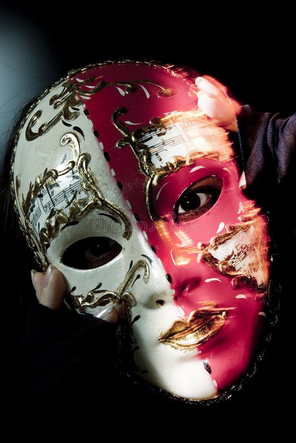 Mask decorating portrait stock photo. Image of gold, carnival - 11655434