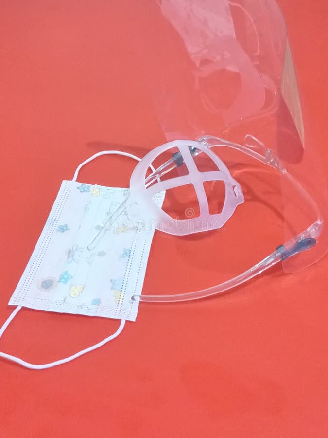 MASK, FACE SHIELD and INSERT MASK Stock Image - Image of insert, organ ...