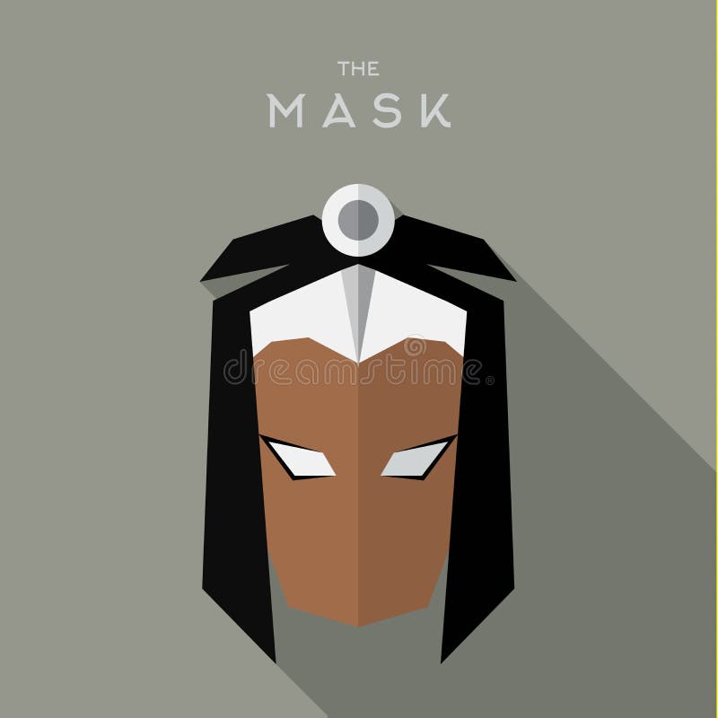 Mask Flat Hero Villain Superhero Style Icon Vector Stock Vector ...