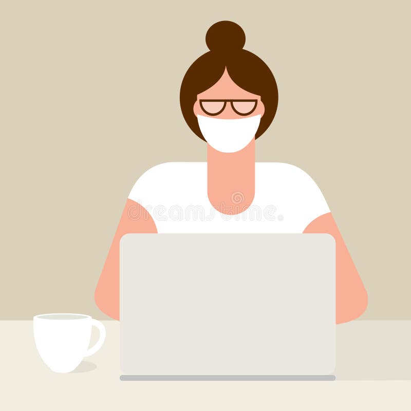 Masked Laptop Stock Illustrations – 201 Masked Laptop Stock ...