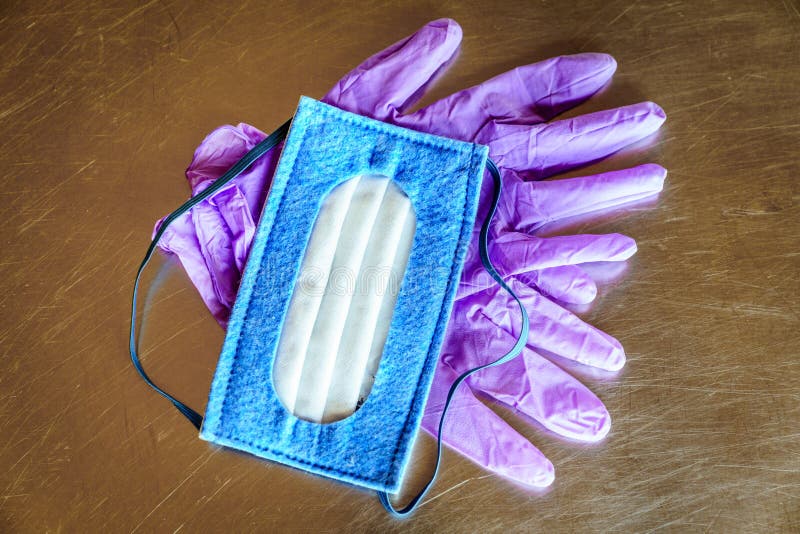 Mask and gloves stock photo. Image of protection, disposable - 179793888