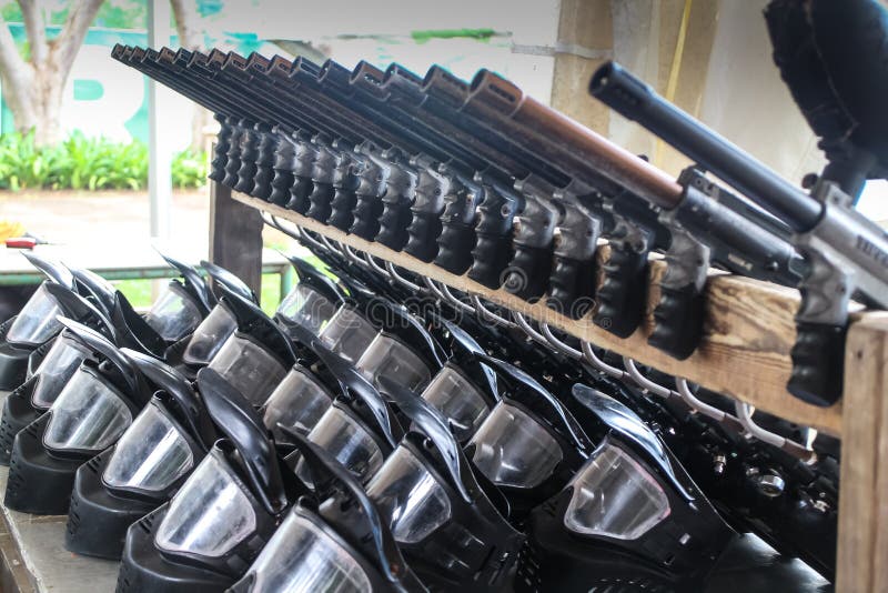 Mask and Gun stock image. Image of sport, extreme, recreational - 64405163