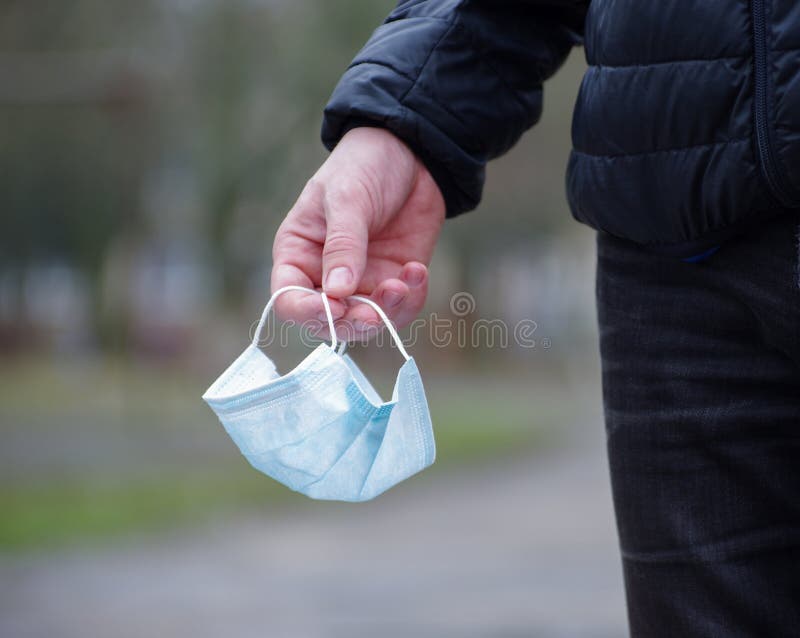 Mask in Hand. Protect Air Pollution Pm2.5 and Corona Virus,Covid-19 ...