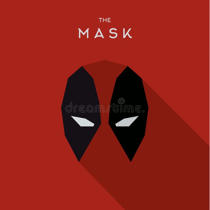 Super Hero Red Mask for Face Character. Superhero Mask Stock Vector ...