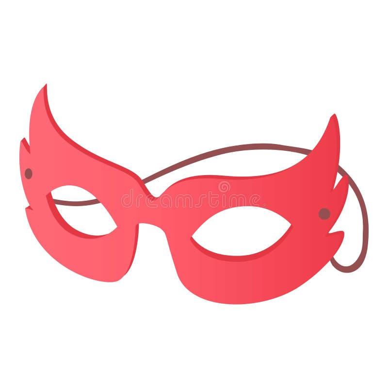 Mask icon, cartoon style stock illustration. Illustration of costume ...