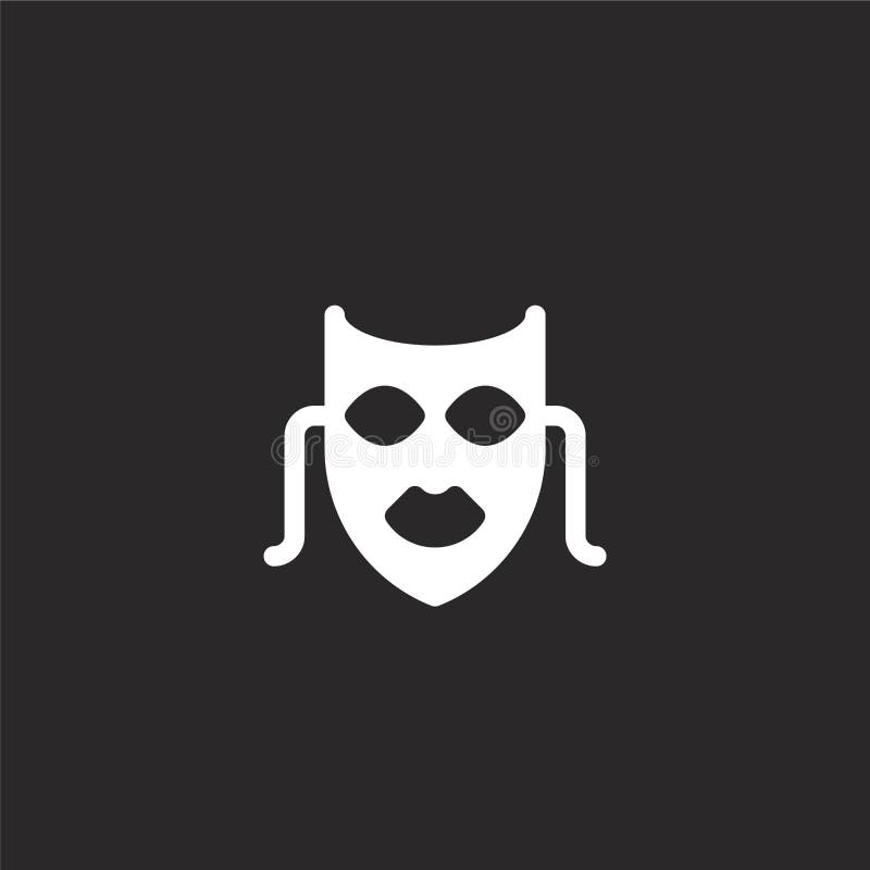 Mask Icon. Filled Mask Icon for Website Design and Mobile, App ...