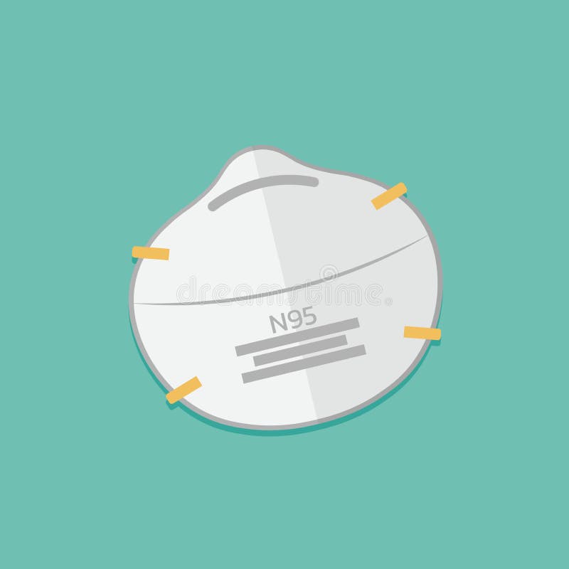 Object of Protective Medical Respiratory N95 Mask Stock Vector ...