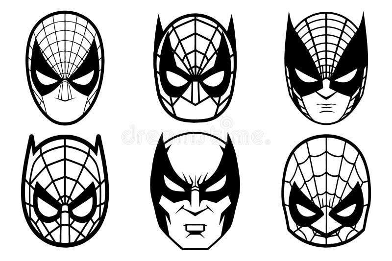 Mask Icon Set Vector Design Illustration Stock Illustration ...