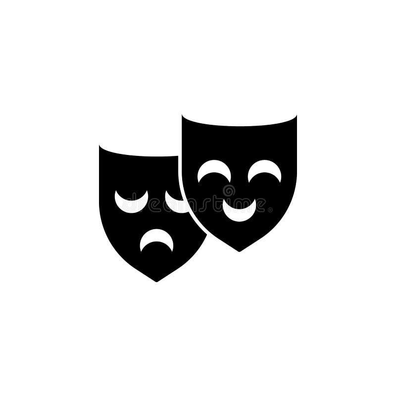 Mask Icon Simple Party Sign Vector Theater Icon, Theater Mask Icon ...