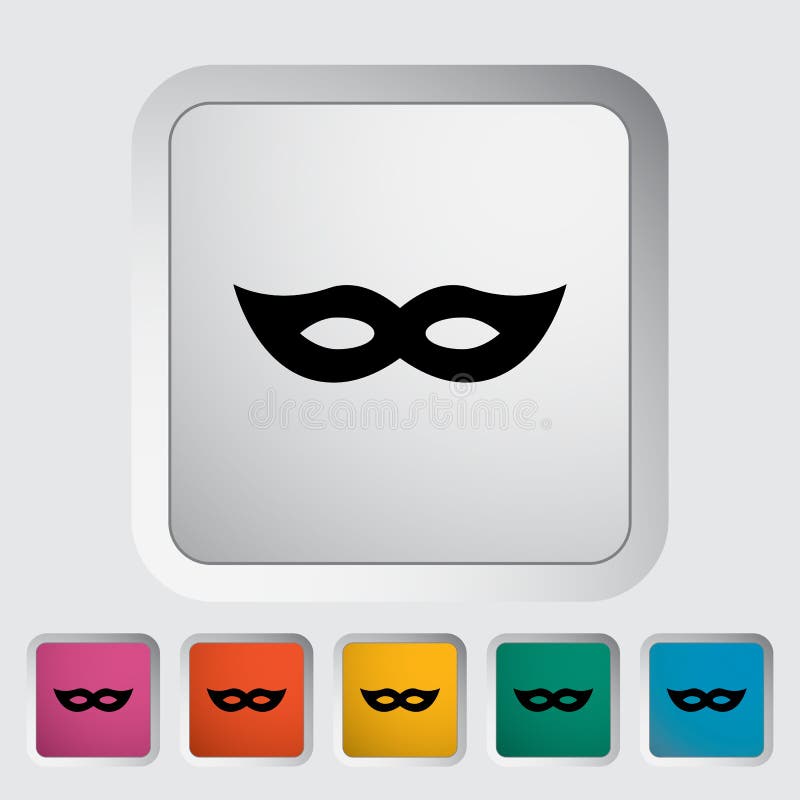 Mask icon stock vector. Illustration of elegance, halloween - 101440115