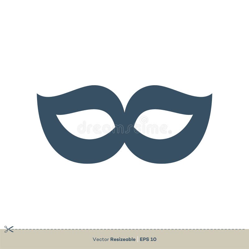 Mask Icon Vector Logo Template Illustration Design Stock Vector ...