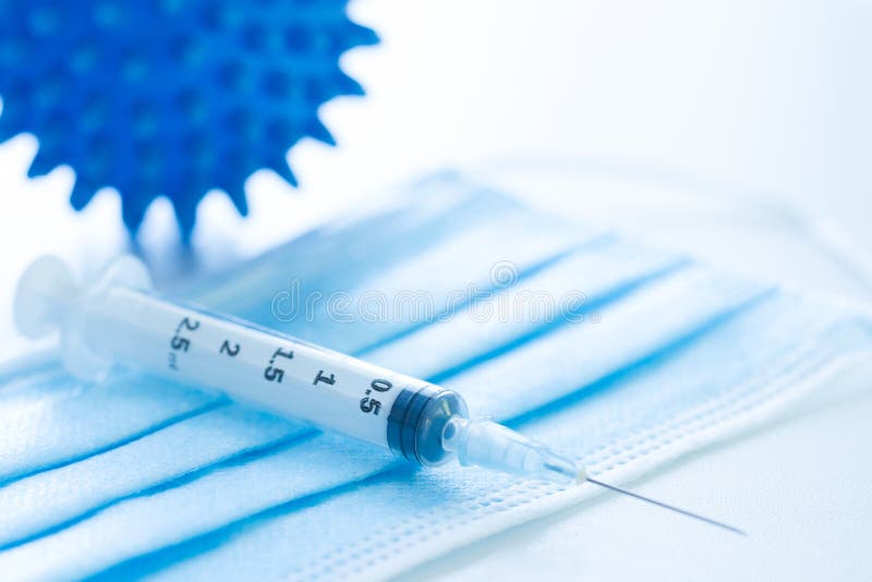 Injection Syringe. Covid-19 Coronavirus Vaccination Concept Stock Photo ...