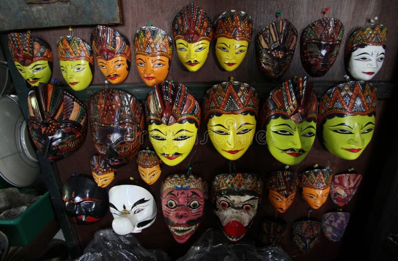 Javanese mask of lion stock photo. Image of predator - 88764340