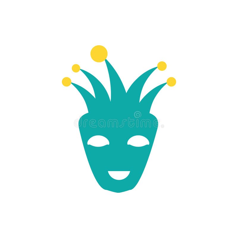 Mask Jester of Carnival Celebration Stock Vector - Illustration of ...