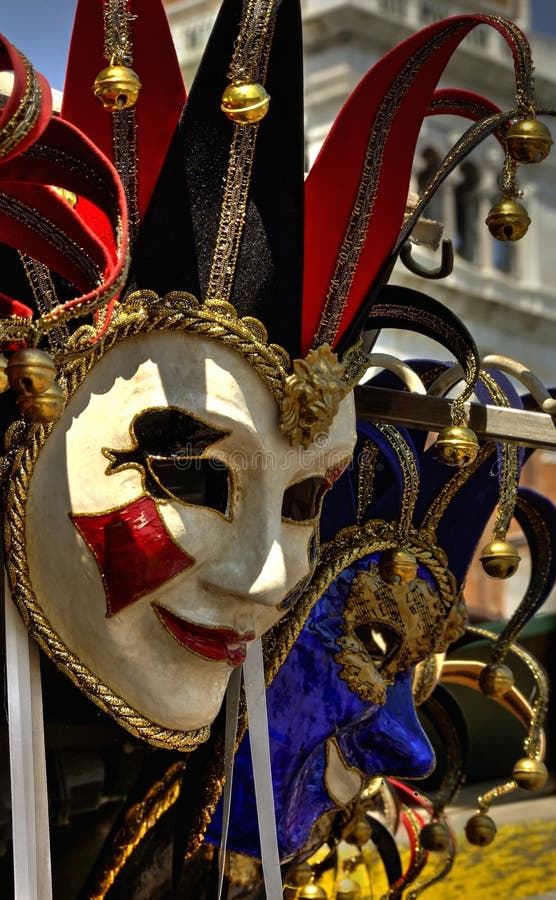 Mask of jester stock image. Image of disguise, masque - 79696097