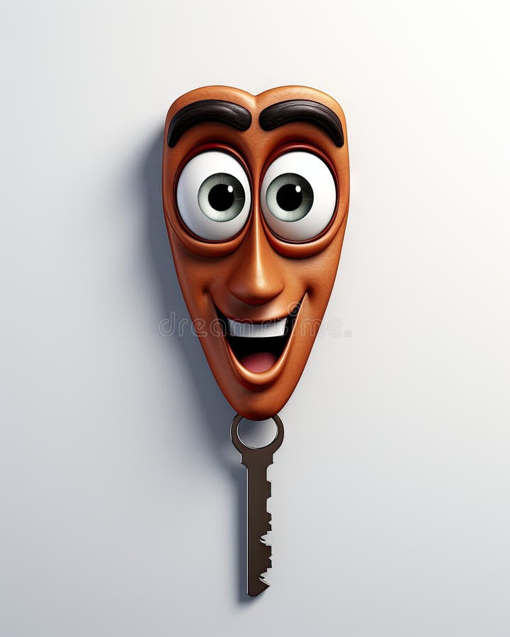 A Mask with a Key Hanging from it S Side. Generative Ai Stock ...