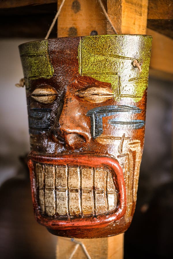 Mask of the Mapuche people stock image. Image of people - 78614109