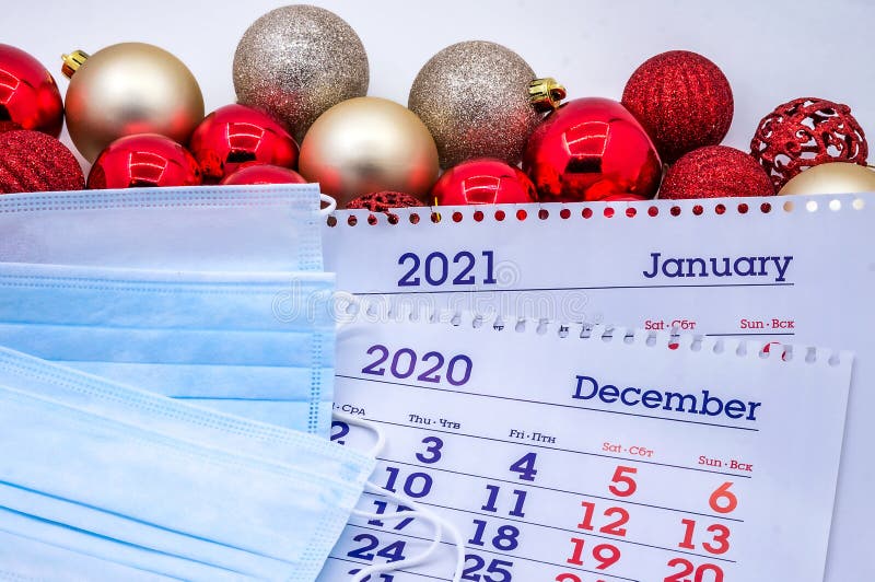 Mask Mode 2021, Calendar and New Year, New Year Toys and Medical Mask ...