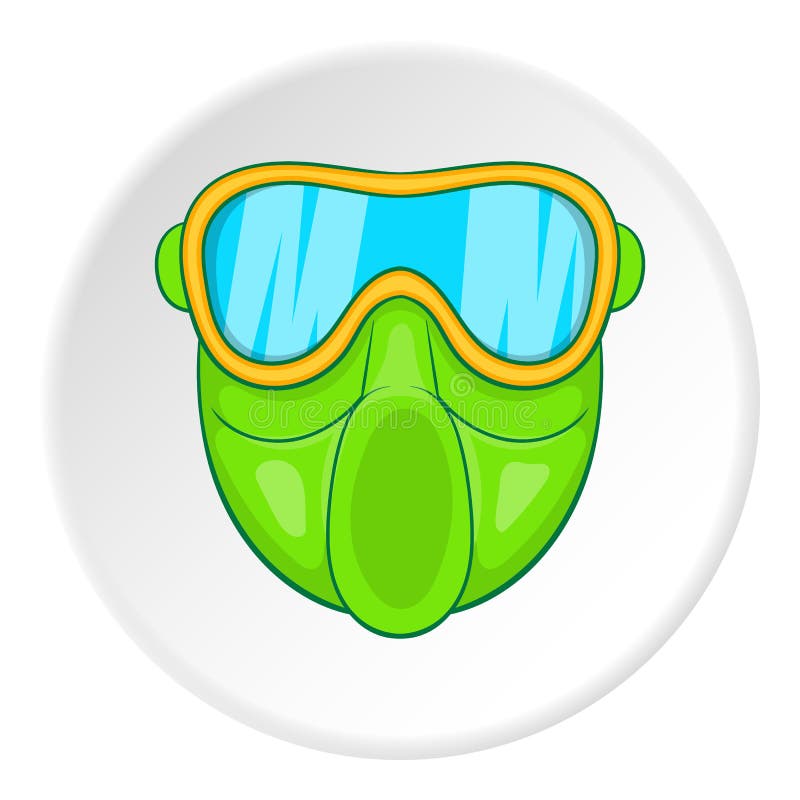 Mask for Paintball Icon, Cartoon Style Stock Vector - Illustration of ...