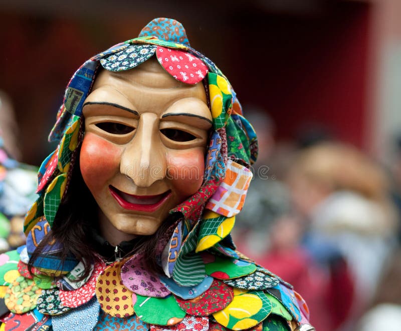 Mask Parade in Freiburg, Germany Stock Image - Image of meeting, parade ...