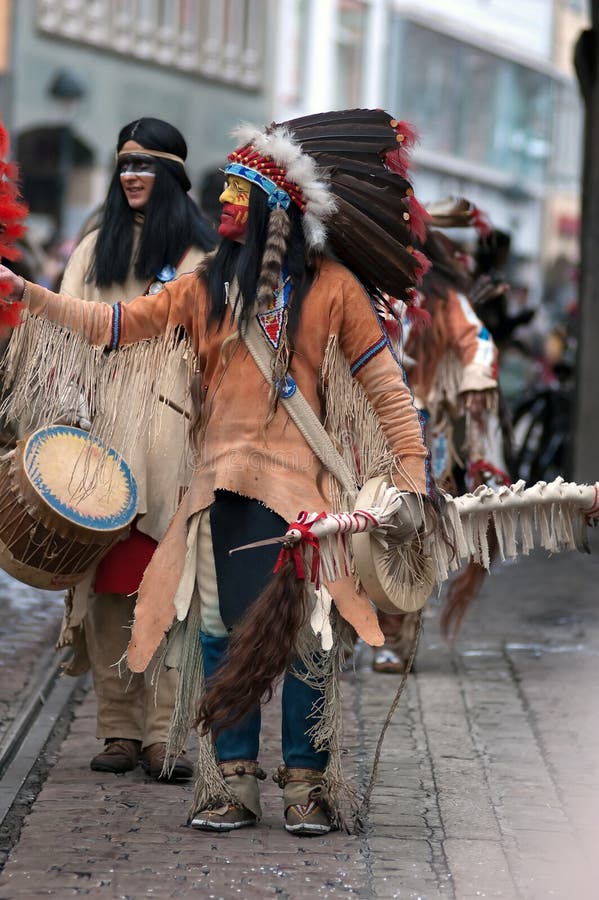Mask Parade in Freiburg, Germany Editorial Photo - Image of procession ...