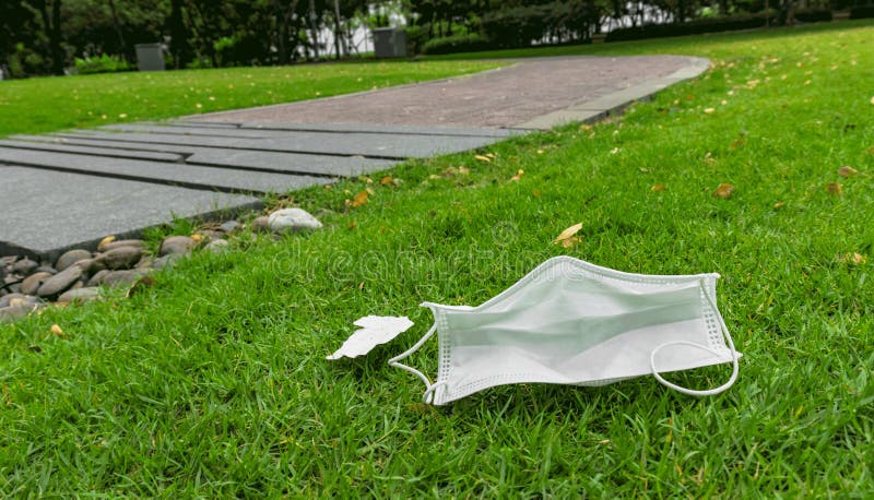 Mask, Park, Garbage Pollution Stock Photo - Image of care, plastic ...