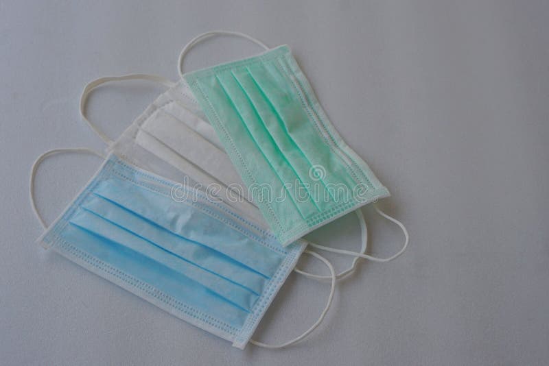 Protective Face Mask on White Background that Was Produced from Mask ...