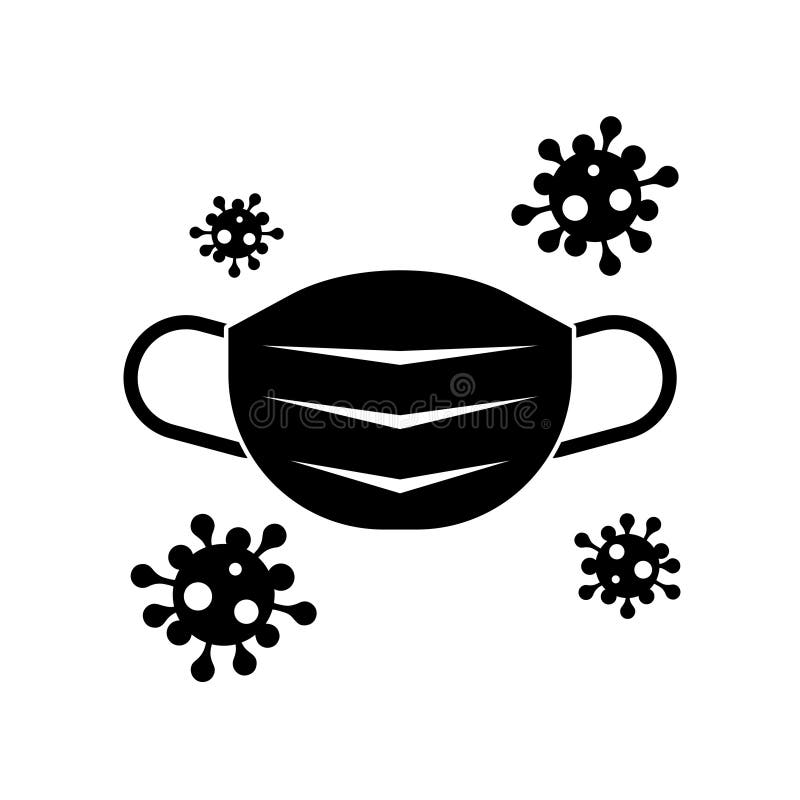 Mask Prevention Virus Icon. Medical Mask Icon Isolated on White ...