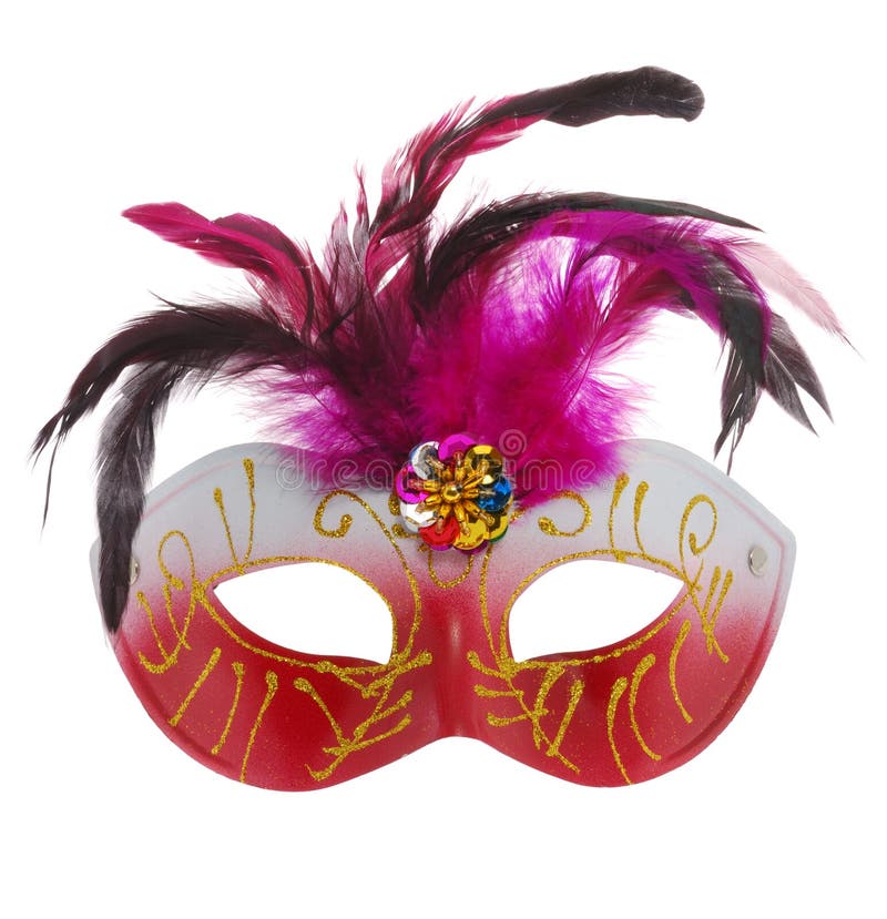 Red Feather Mask stock photo. Image of opera, dress, traditional - 3047062