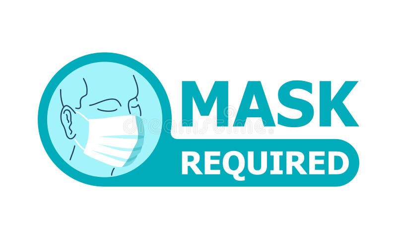 Mask Required Attention Sign - Stock Vector - Illustration of notice ...